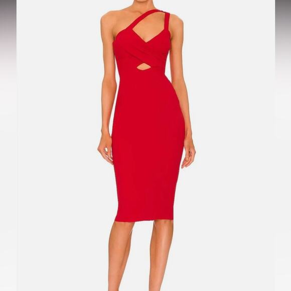 Nookie | Dresses | New Nwt Nookie Coco Midi Dress In Fire Red ...